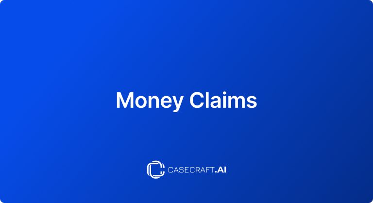 Money Claims - CaseCraft AI
