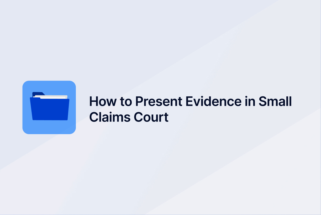 Present Evidence in UK Small Claims Court | CaseCraft.ai